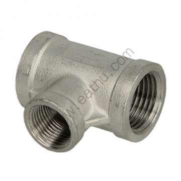 Stainless Steel Threaded Tee|Stainless Steel Equal Tee