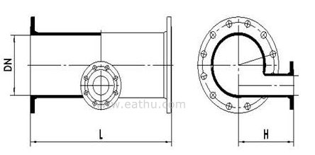 Ductile Iron UPVC PVC Pipe Fitting For PI Pipe All Flanged Level Invert ...